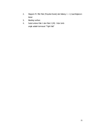 Laporan fieldtrip geologi struktur | DOCX