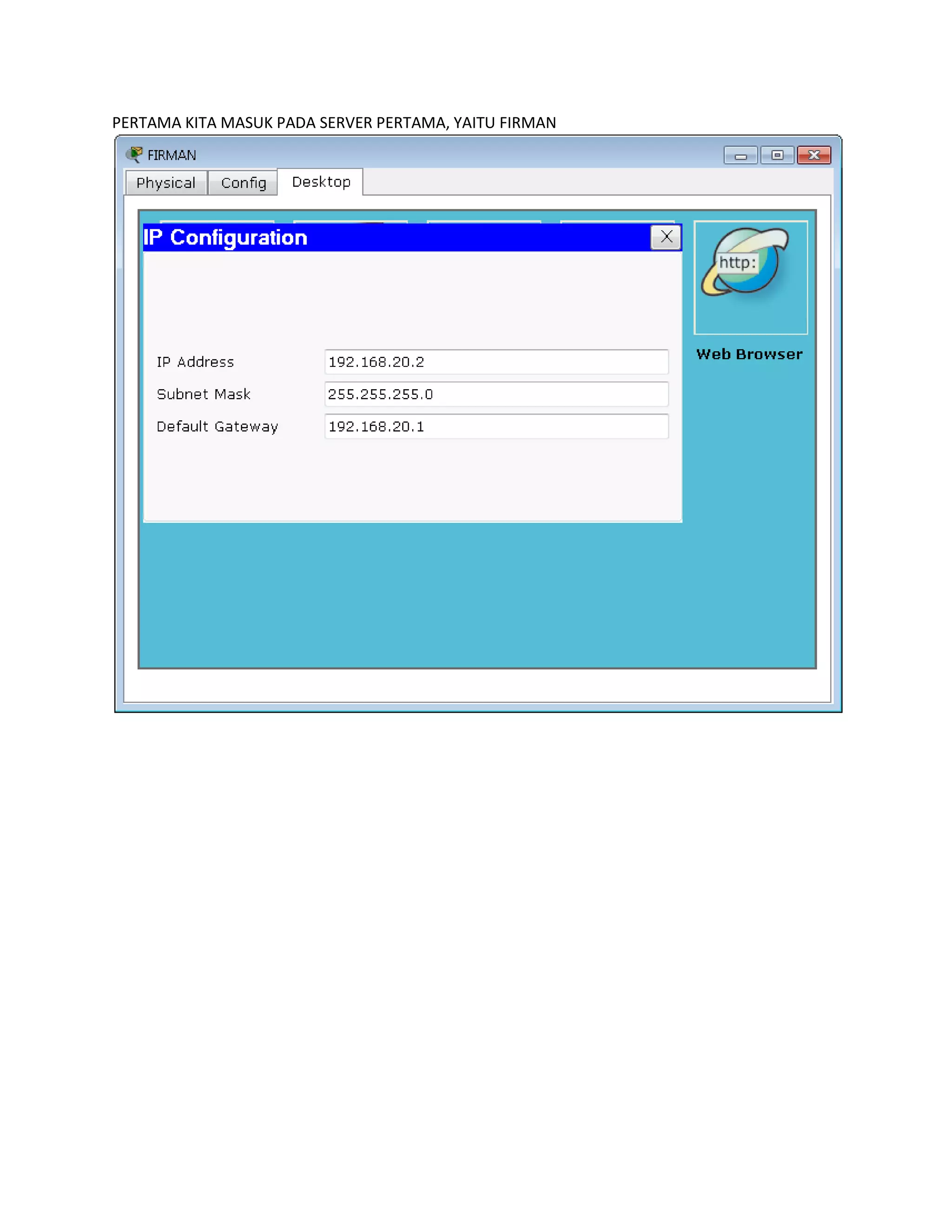 DESAIN JARINGAN DENGAN 1 ROUTER DAN 3 SWITCH | DOCX