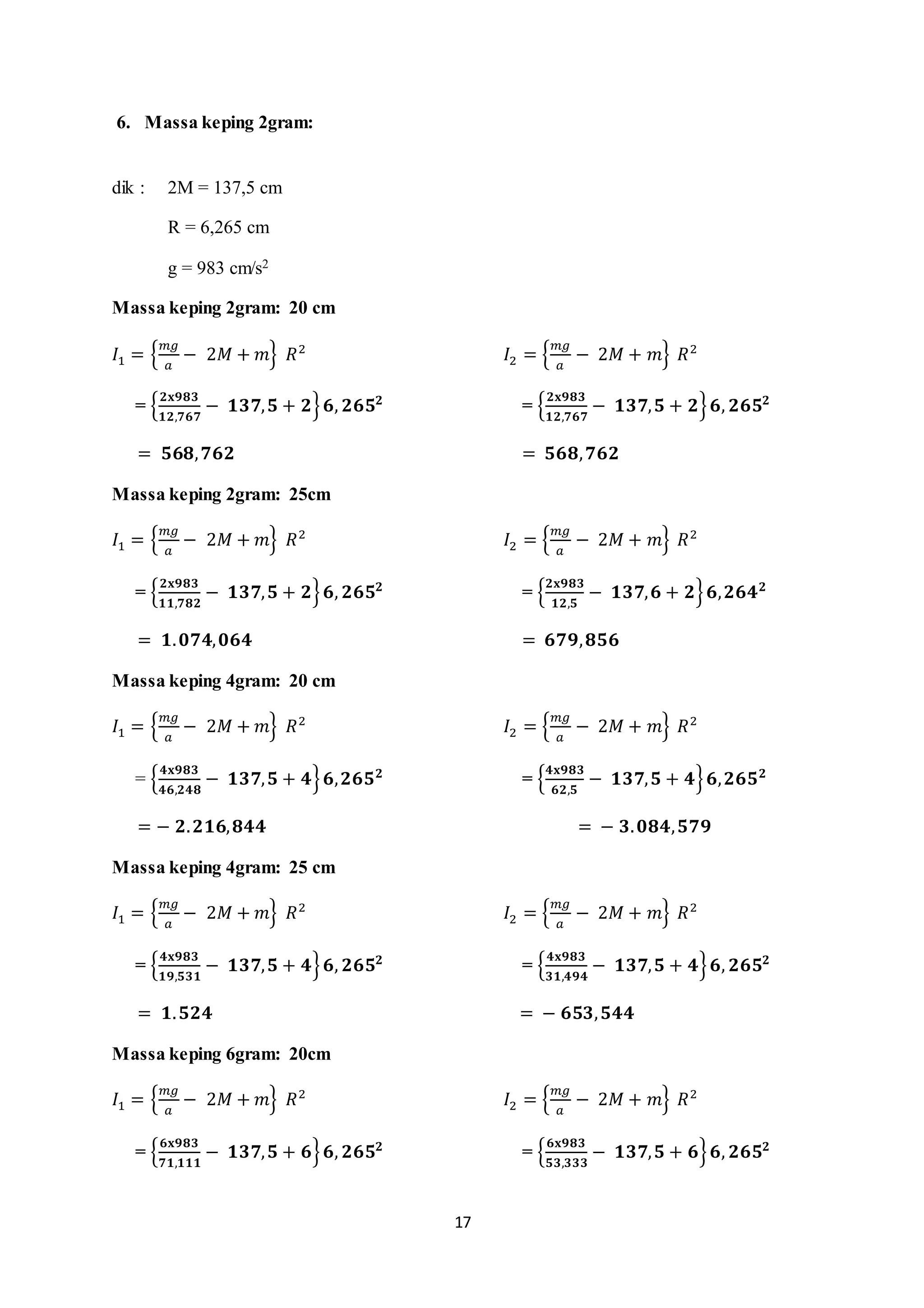 Laporan fisdas pesawat atwood | DOCX