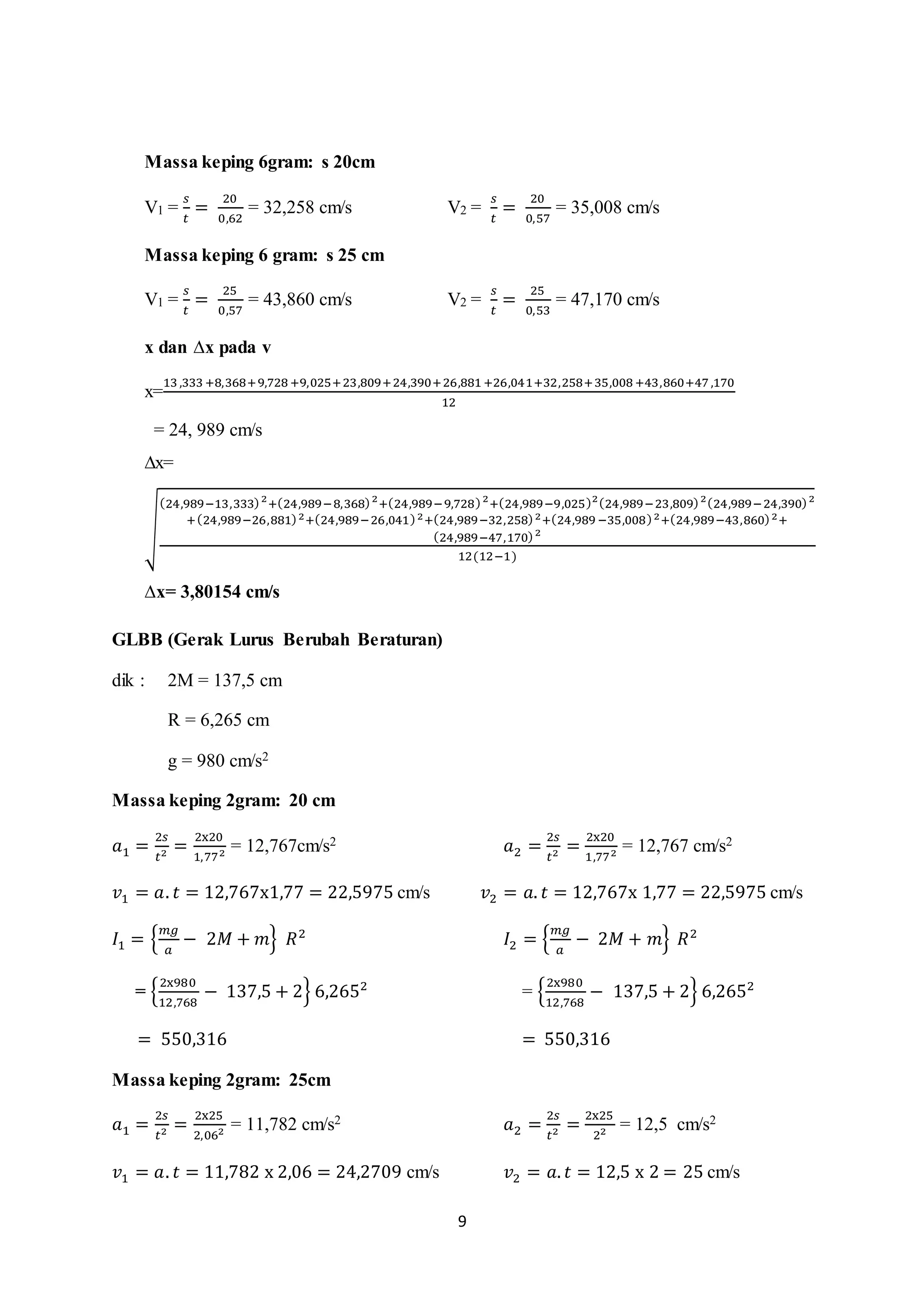 Laporan fisdas pesawat atwood | DOCX