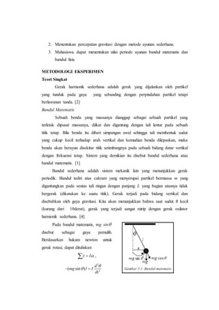 Laporan fisika (bandul) | DOCX