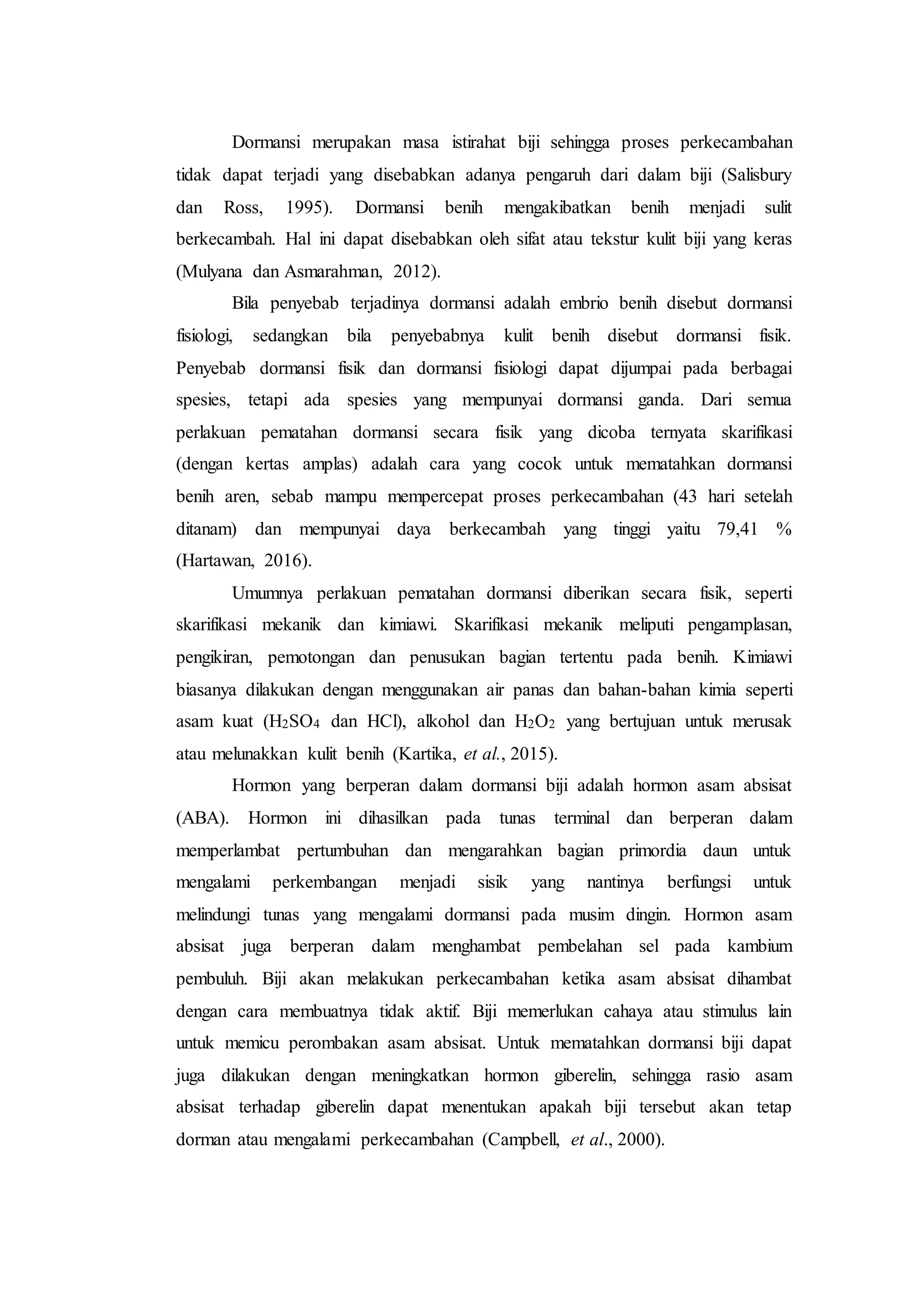 Laporan Fisiologi Tumbuhan IX Dormansi Biji Sirsak (Annona muricata L ...