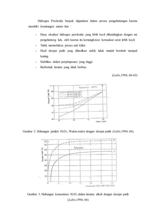 Bu Ainur - Proses Pengelantangan H2O2 | DOCX