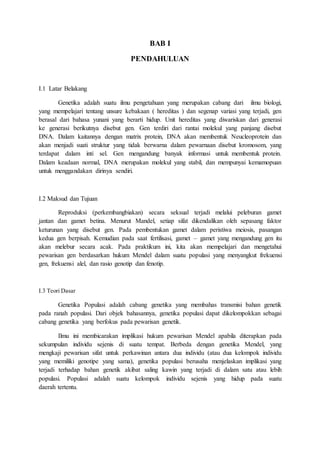 Laporan genetika | DOCX
