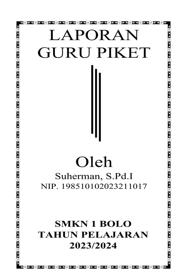 laporan guru piket ...