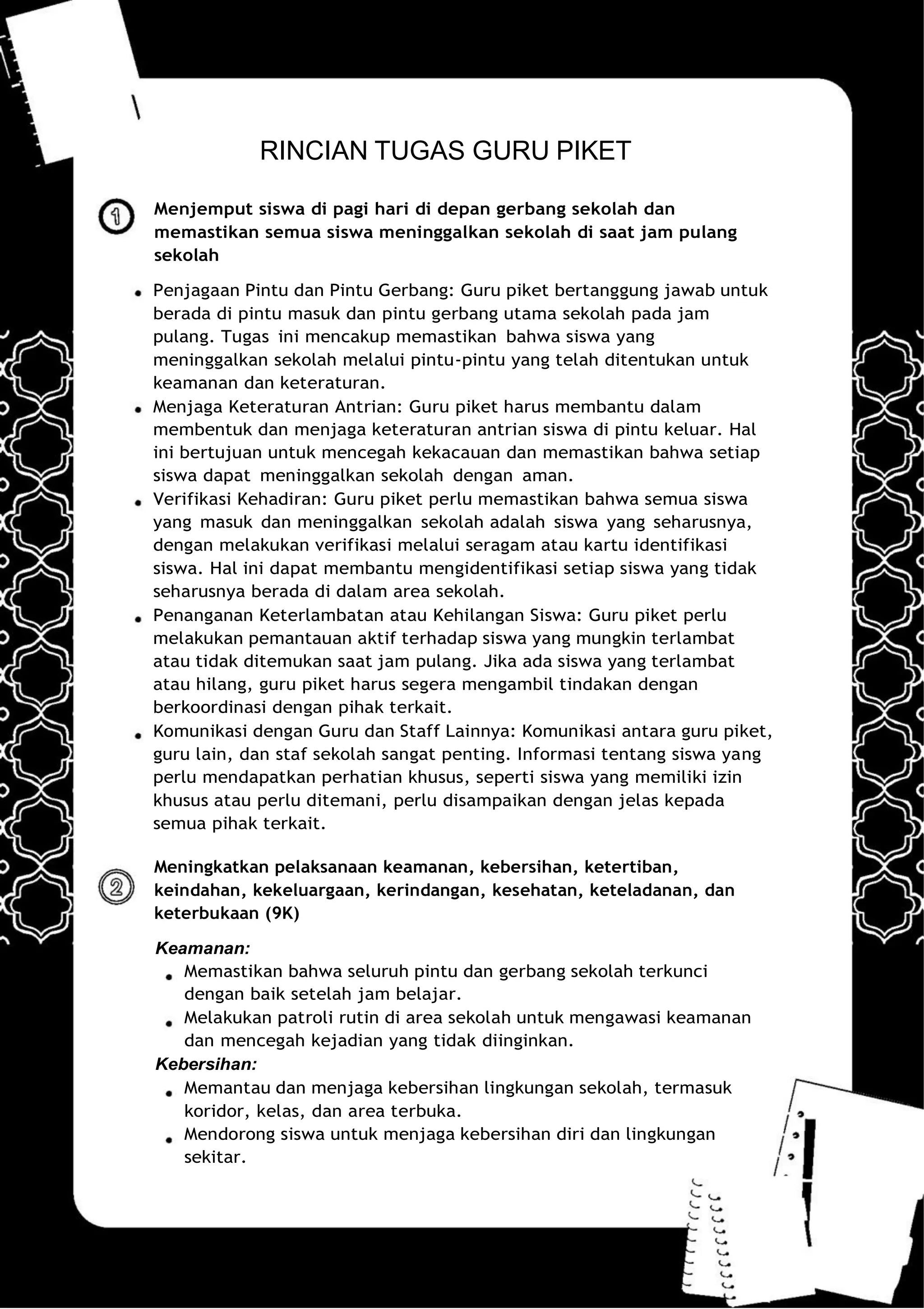 Laporan guru piket deskripsi dan tugasnya .pdf