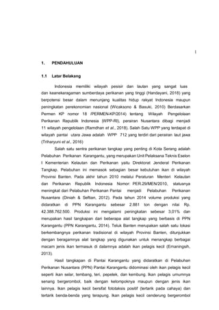 Laporan hasil penelitian studi komparatif alat tangkap jaring ingsan ...