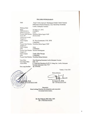 REGGIO EMILIA APPROACH: MEMBANGUN PONDASI LITERASI GENERASI MILENIAL DI ...
