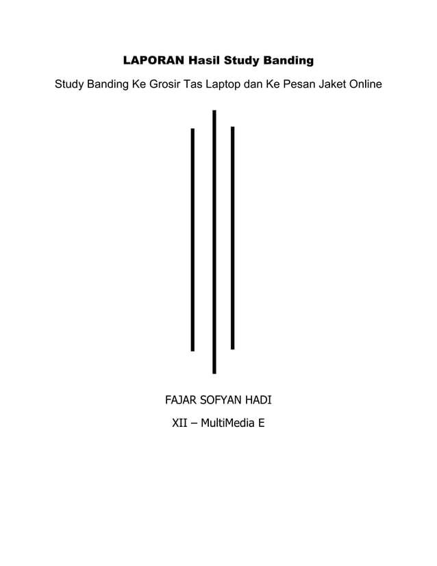 Laporan hasil study banding | DOCX