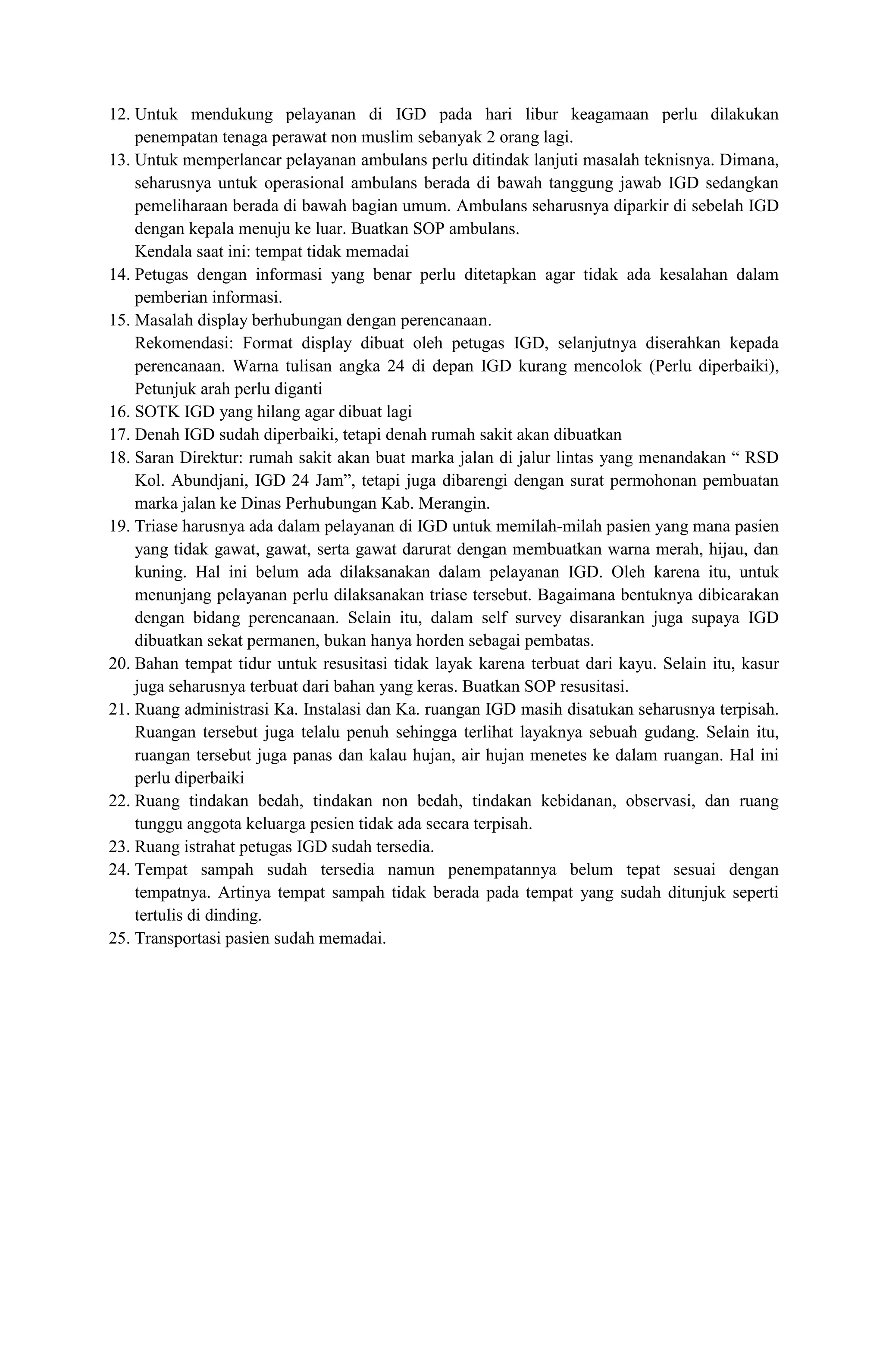 Laporan hasil supervisi pokja igd | DOCX