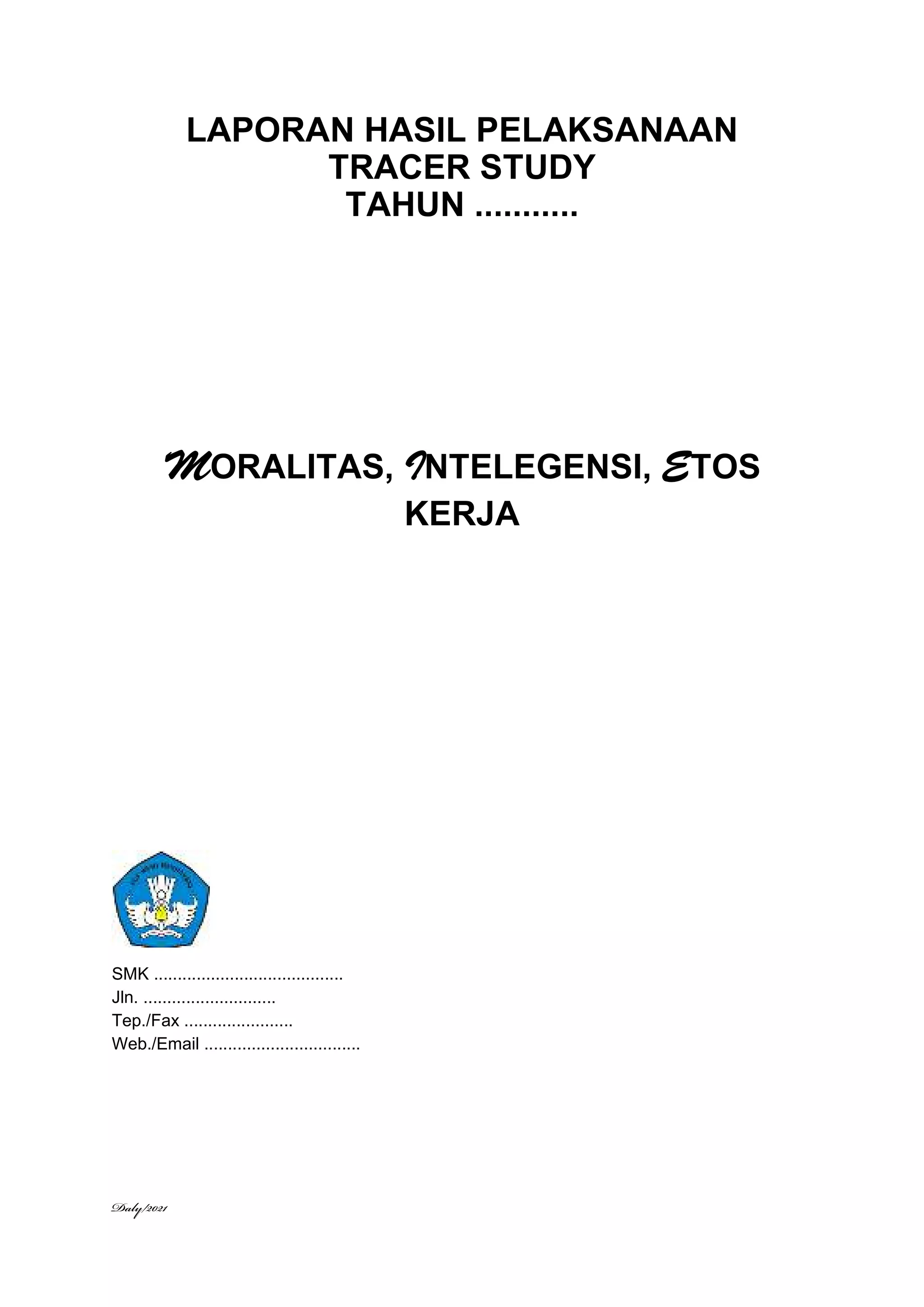 Laporan hasil tracer study smk | PDF