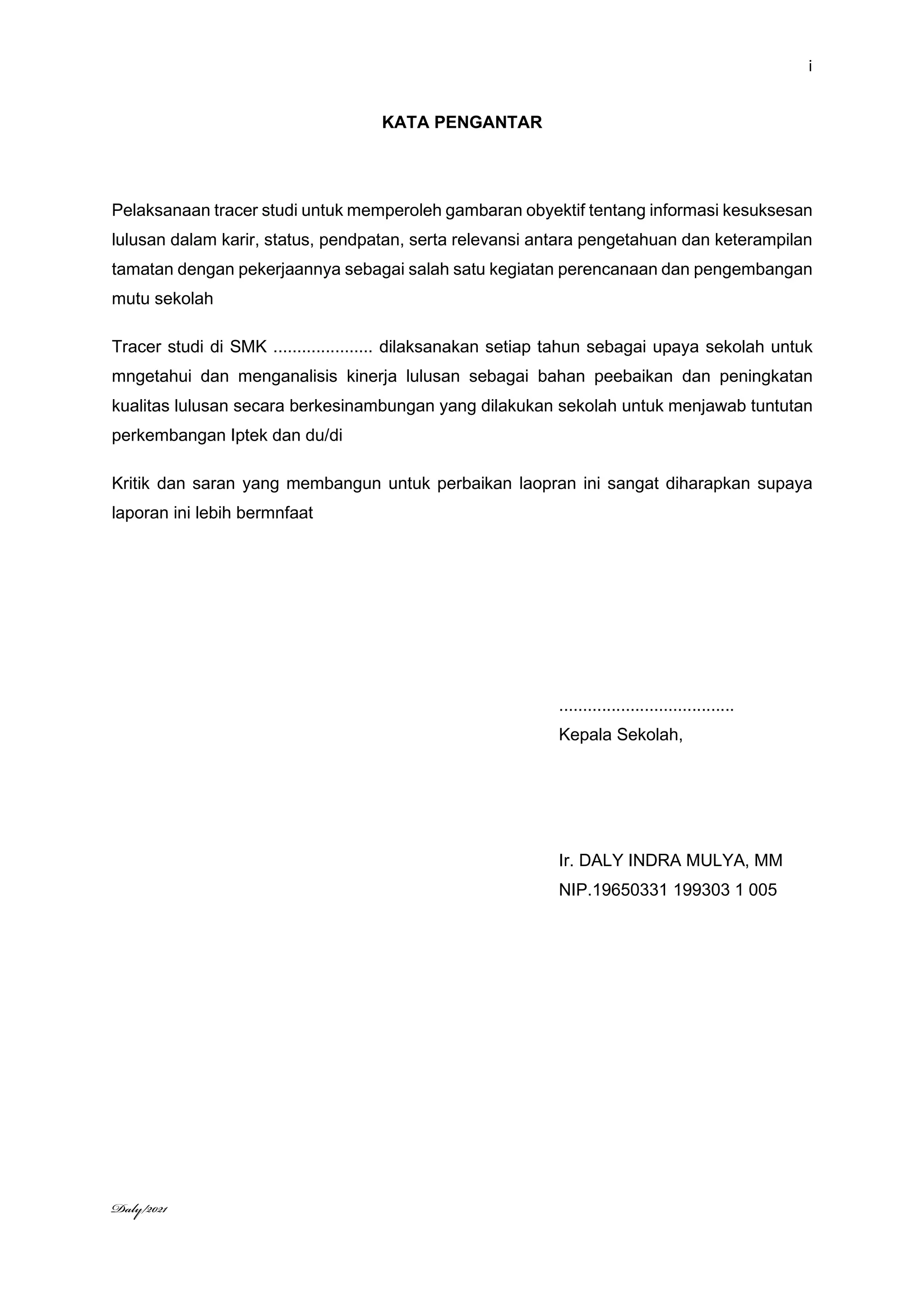 Laporan hasil tracer study smk | PDF