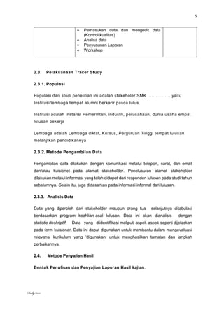 Laporan hasil tracer study smk | PDF