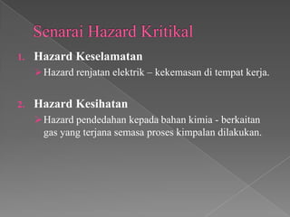 Laporan hazard hazard | PPTX