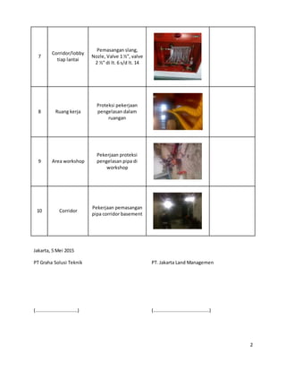 Laporan hidran | PDF