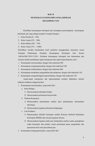 Laporan Identifikasi dan Klasifikasi Kelompok Tani Tahun 2015 | PDF