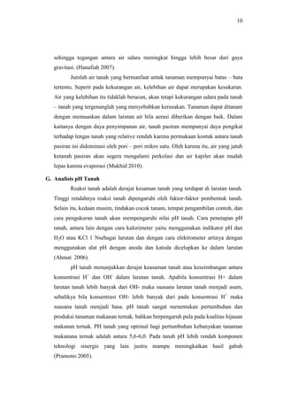 Laporan ilmu tanah | DOCX