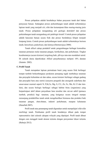 Laporan ilmu tanah | DOCX