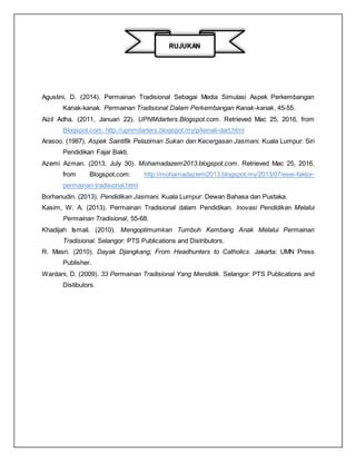 Laporan inovasi permainan tradisional sumpit | DOCX