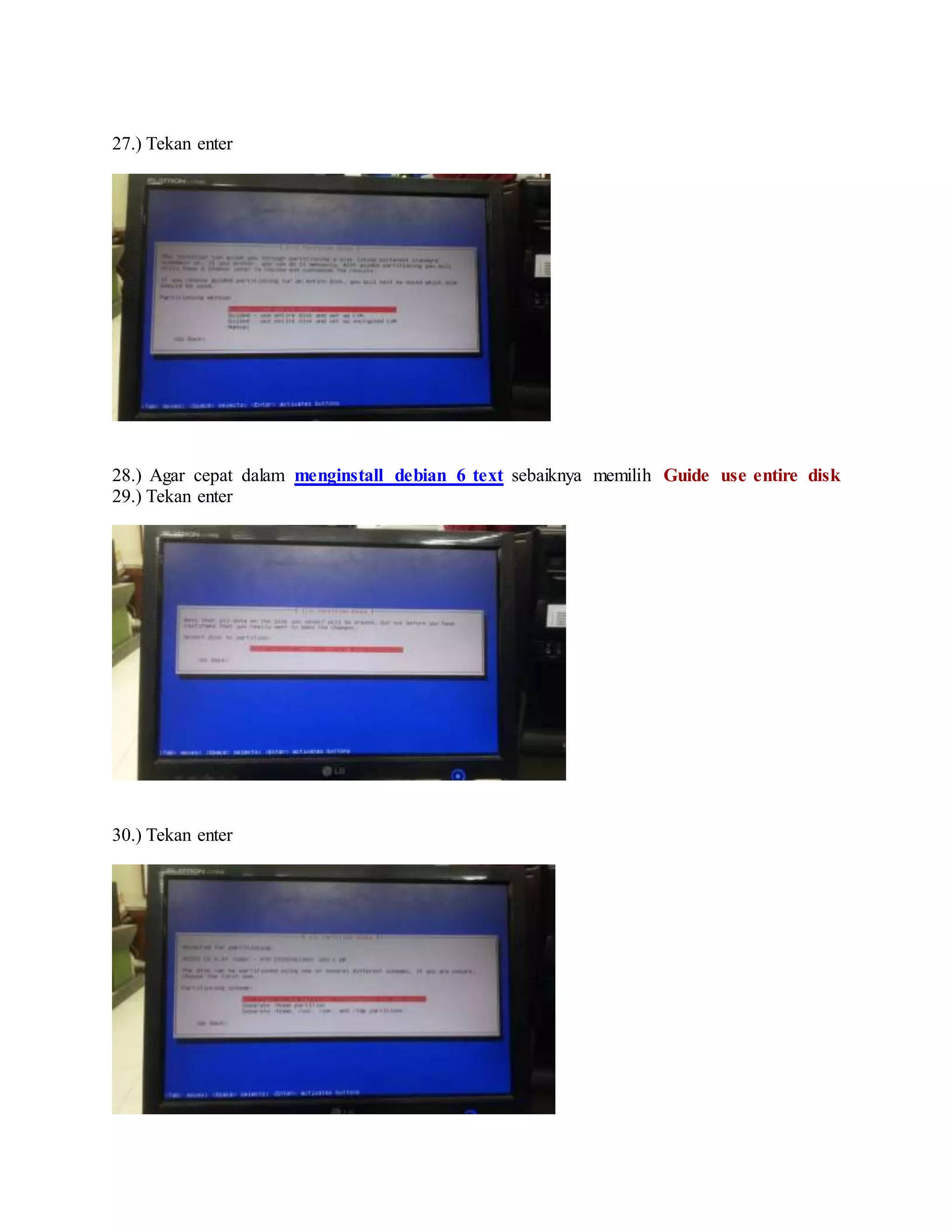 Laporan instalasi debian 6 | DOCX