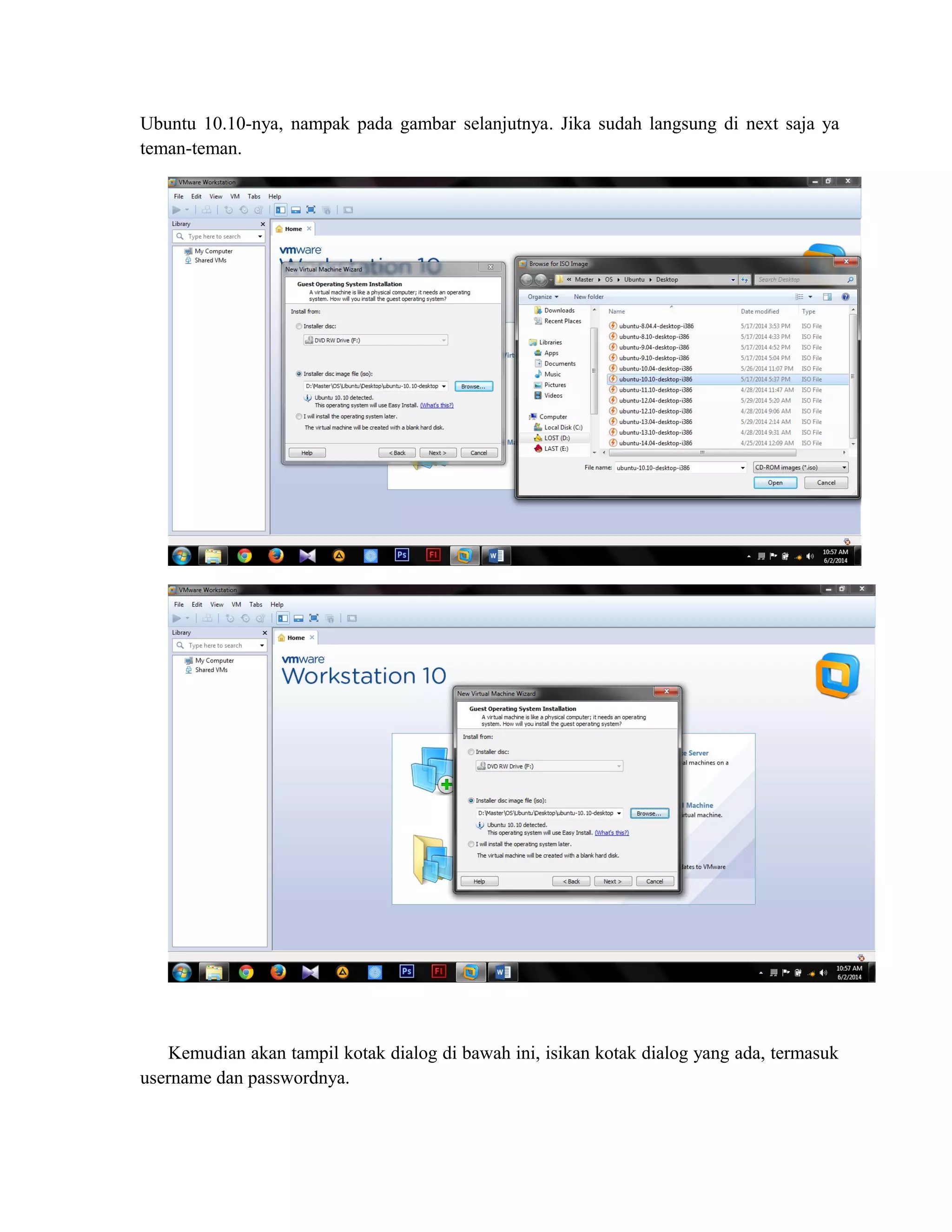 Instalasi ubuntu 10.10 via VM Ware | PDF