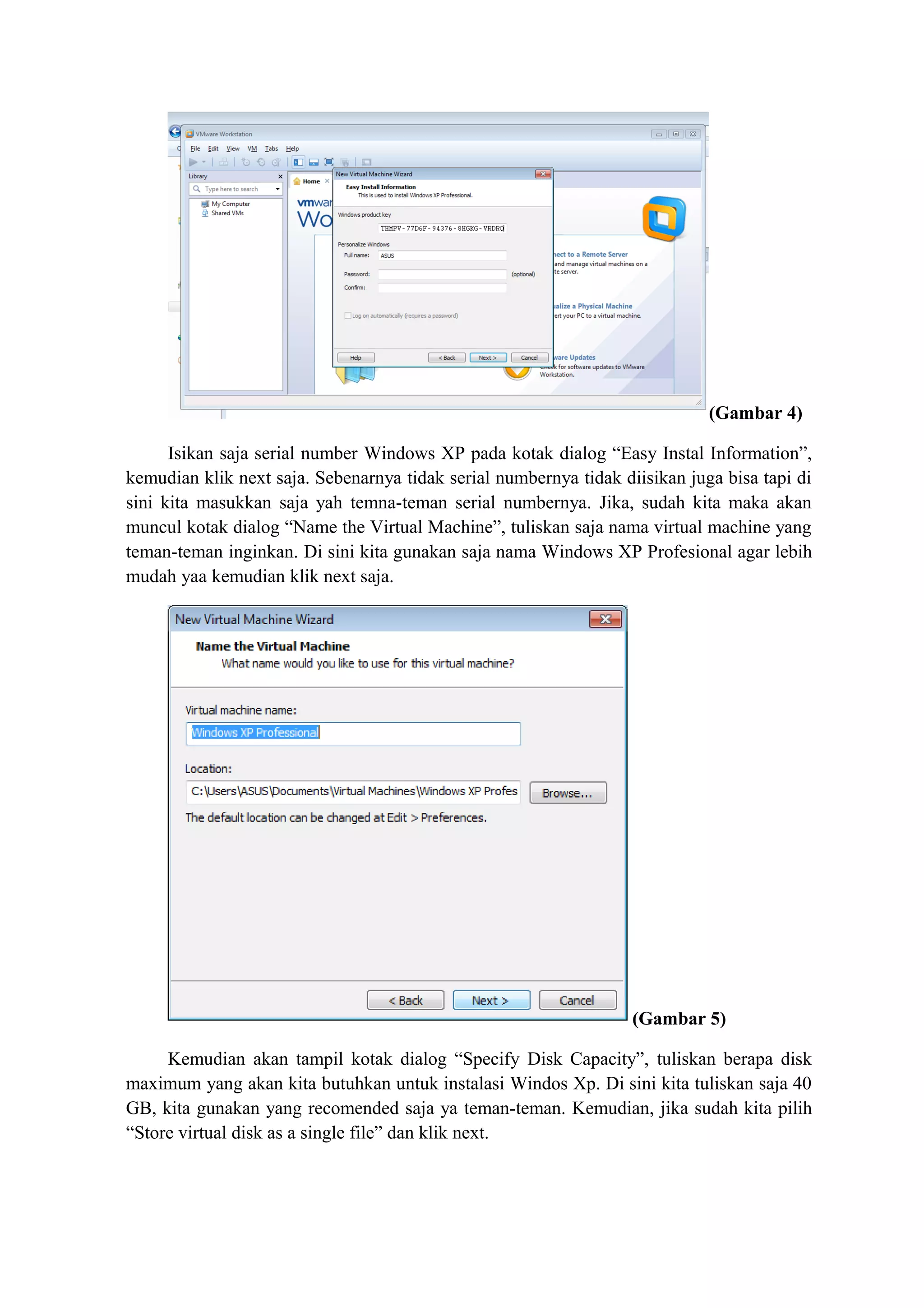 Instalasi windows xp menggunakan vm ware | DOC
