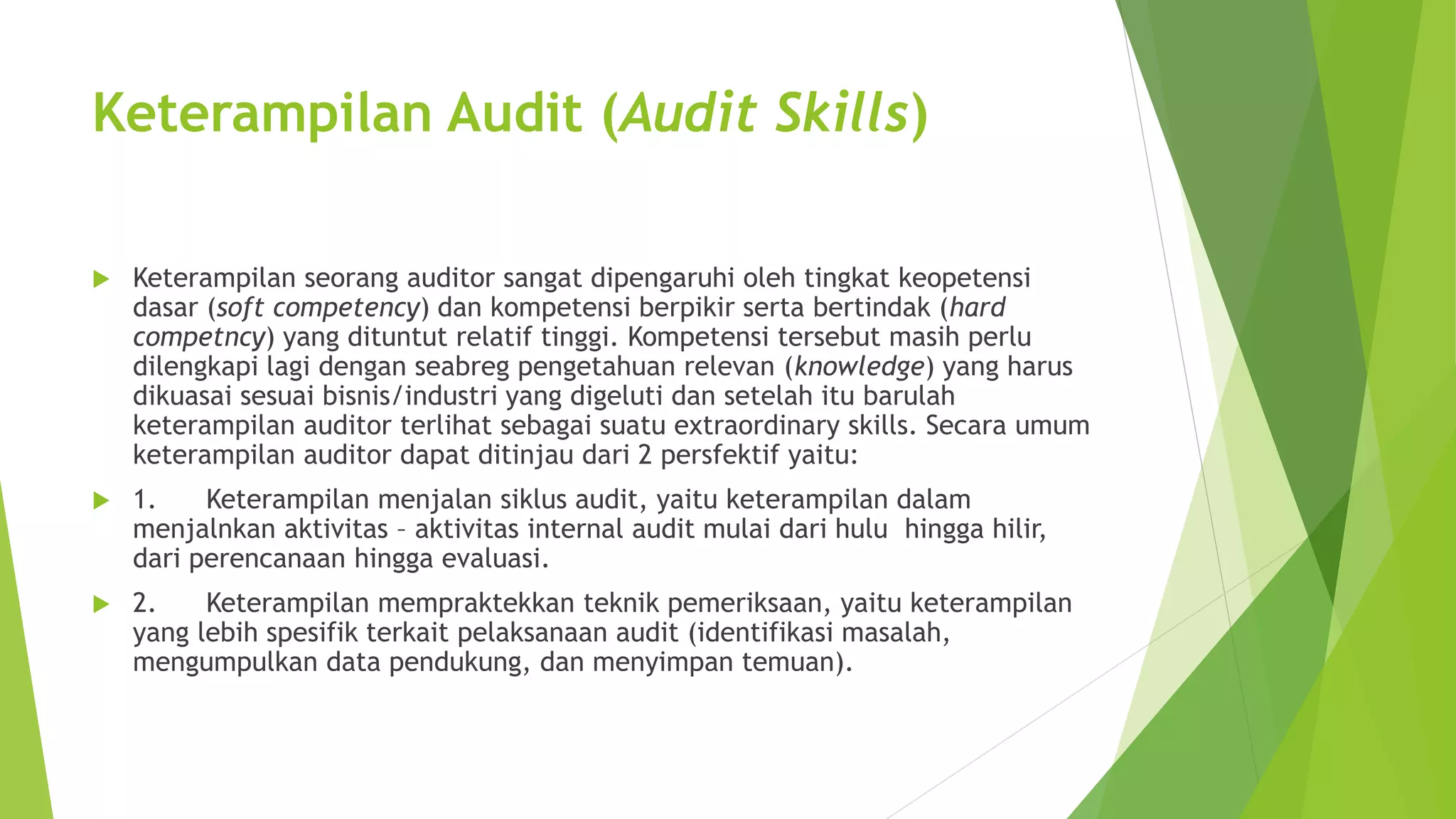 LAPORAN INTERNAL AUDIT DAN KETERAMPILAN AUDIT PPT.pptx