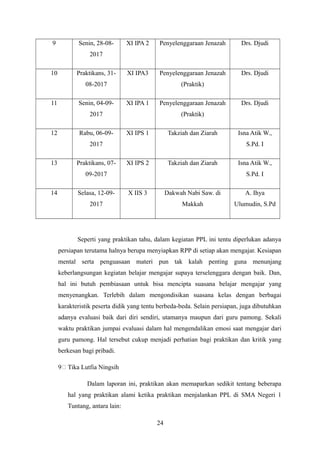 Laporan PPL SMA N 1 Tuntang | RTF