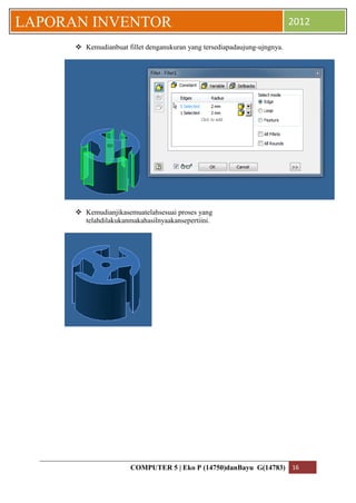 Laporan Autodesk Inventor | PDF