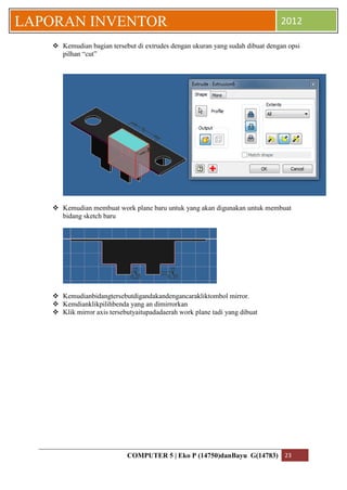 Laporan Autodesk Inventor | PDF
