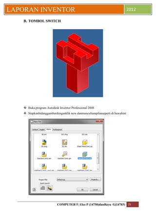Laporan Autodesk Inventor | PDF
