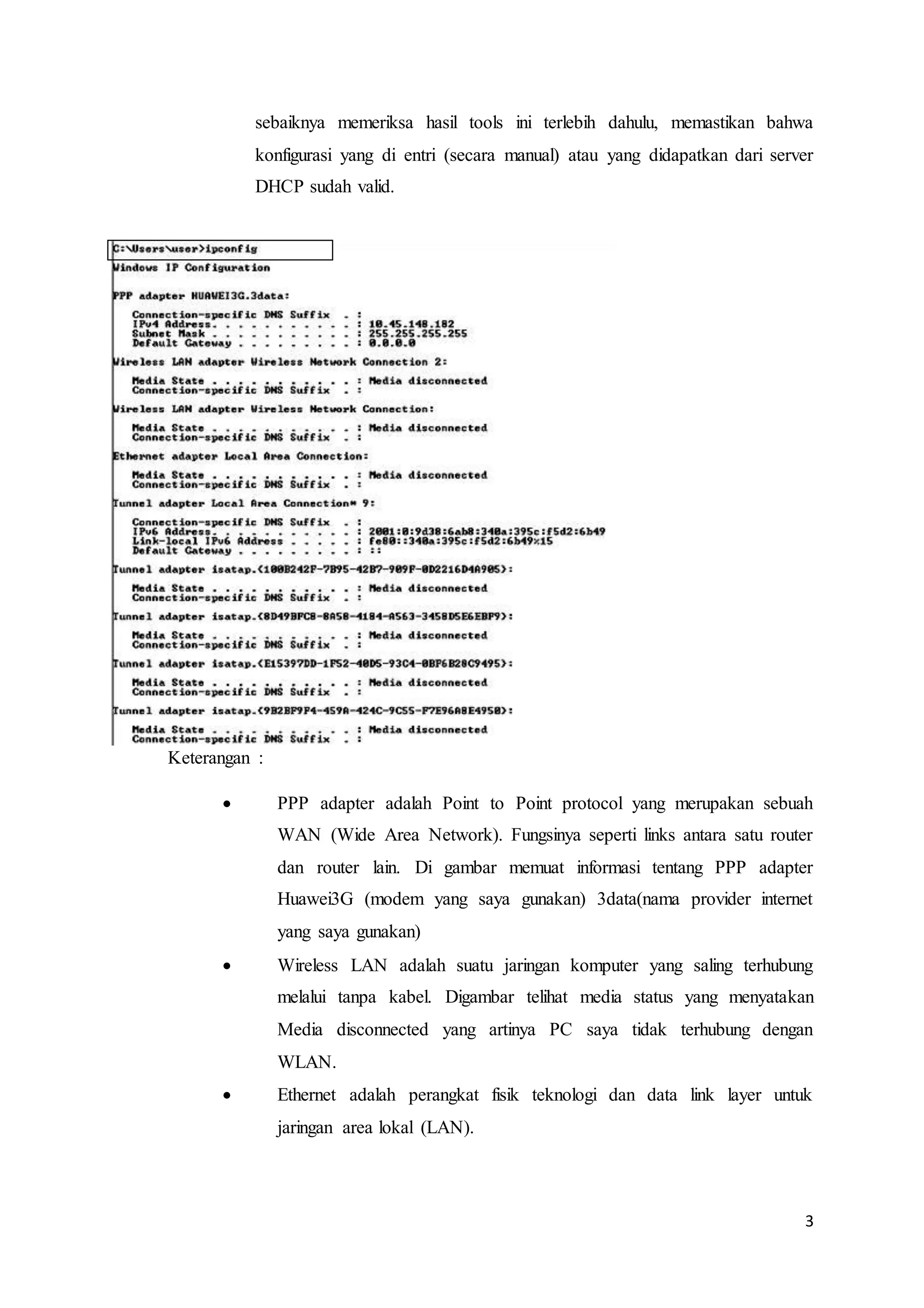 Laporan jarkom network troubleshooting | PDF