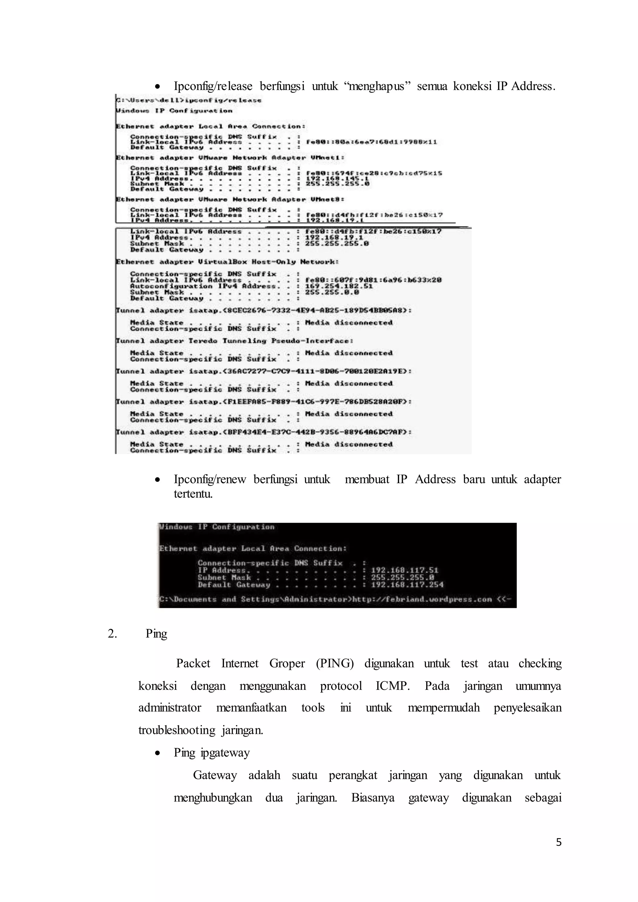 Laporan jarkom network troubleshooting | PDF