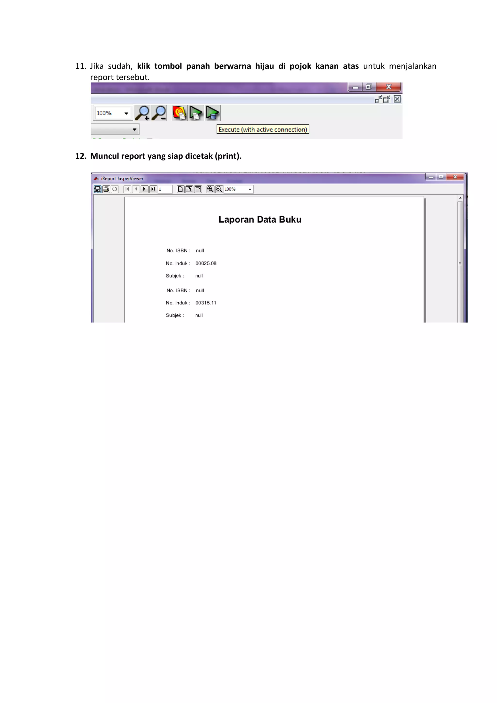 Laporan java dengan i report | PDF