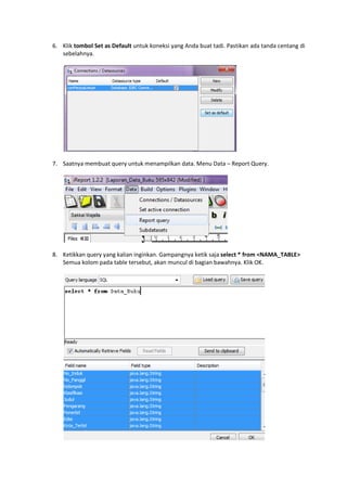 Laporan java dengan i report | PDF