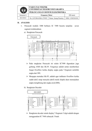 Laporan job2 frekuensimeter | PDF