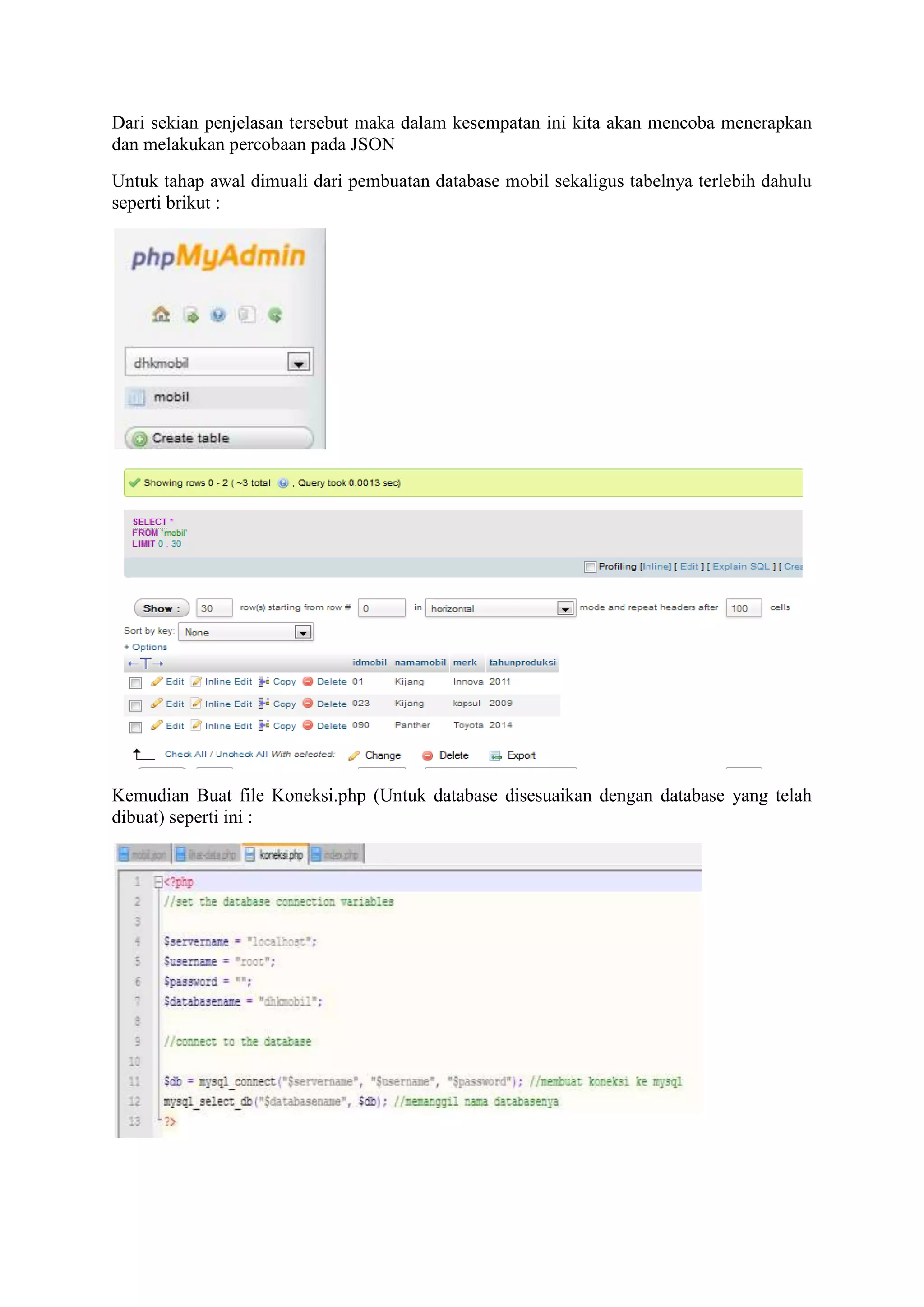 Laporan json dhka API | PDF