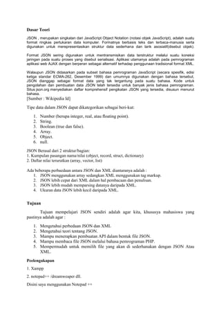 Laporan json dhka API | PDF