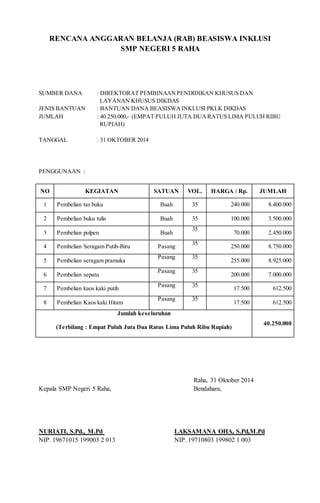 Laporan kafer | DOCX