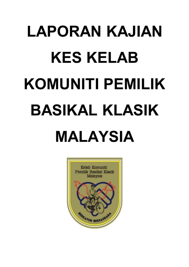 Laporan kajian kes basikal klasik | DOCX