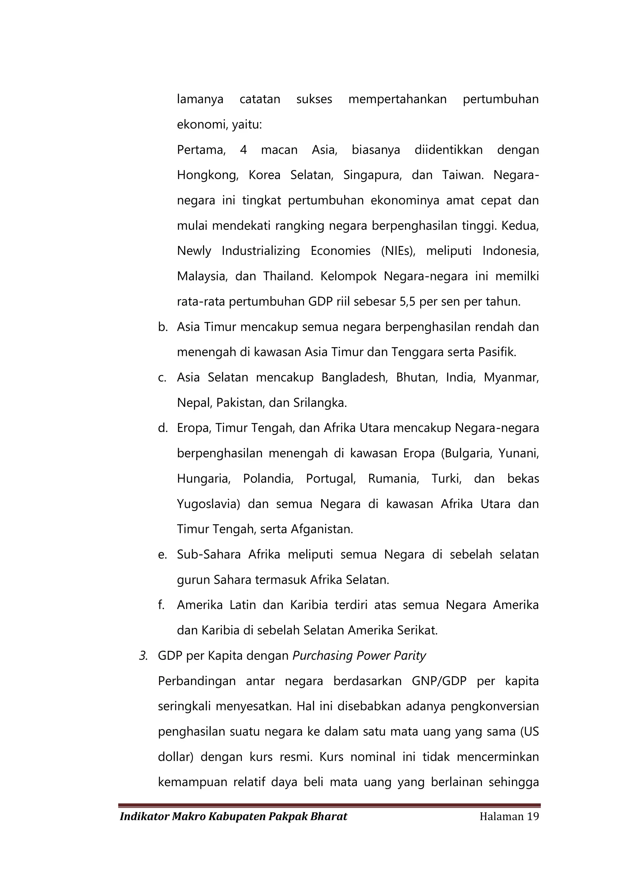 Laporan kajian proyeksi makroekonomi | PDF