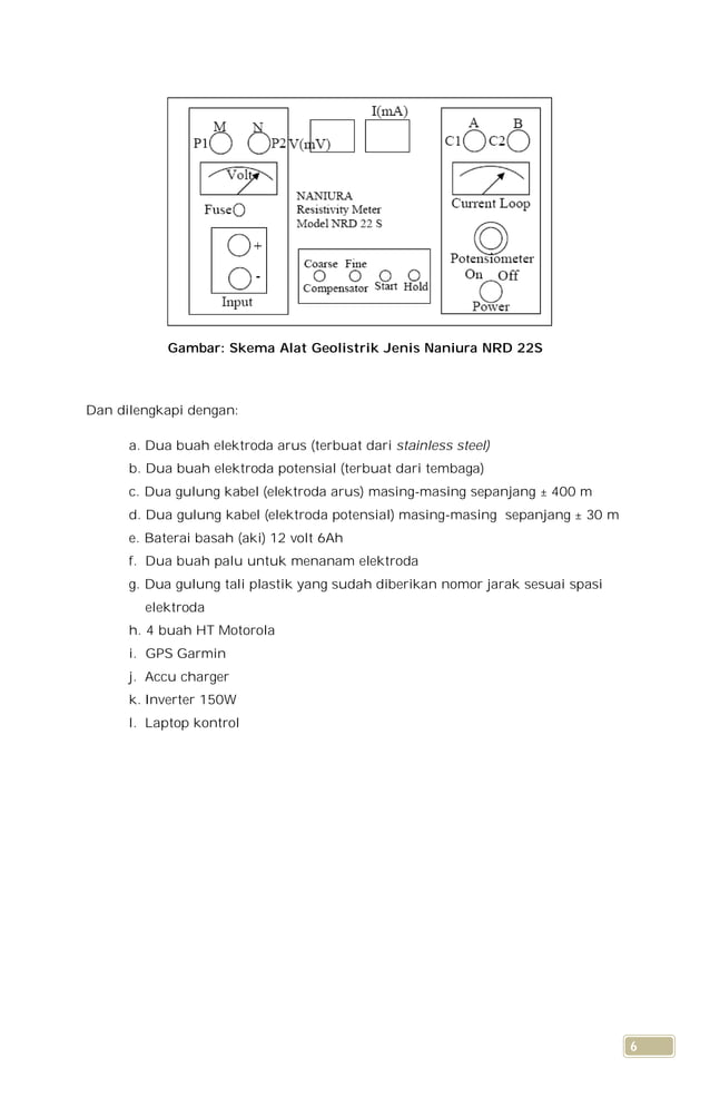 Laporan Teknis Kajian Kesetabilan Lereng Dengan Metode Resistivity Sounding | PDF