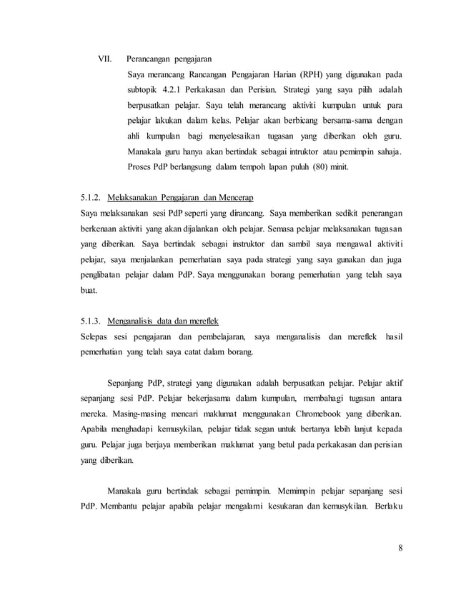 Laporan Kajian Tindakan ICT - Strategi PDP & Penglibatan Pelajar dalam PdP. | DOCX