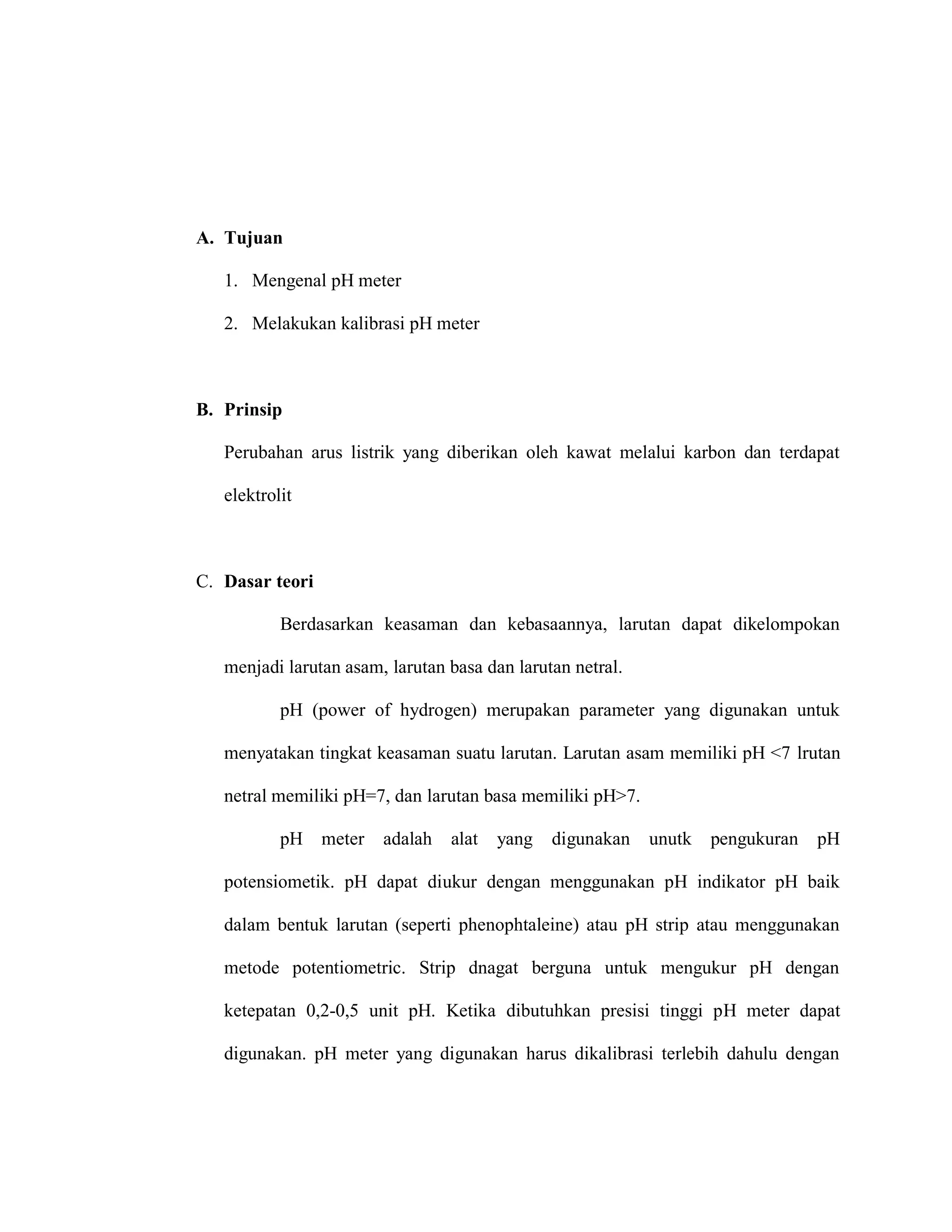 Laporan kalibrasi | PDF