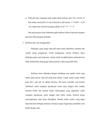 Laporan kalibrasi | PDF