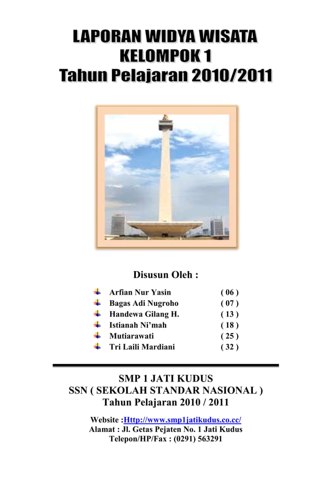 LAPORAN KARYA WISATA - Jakarta | DOCX