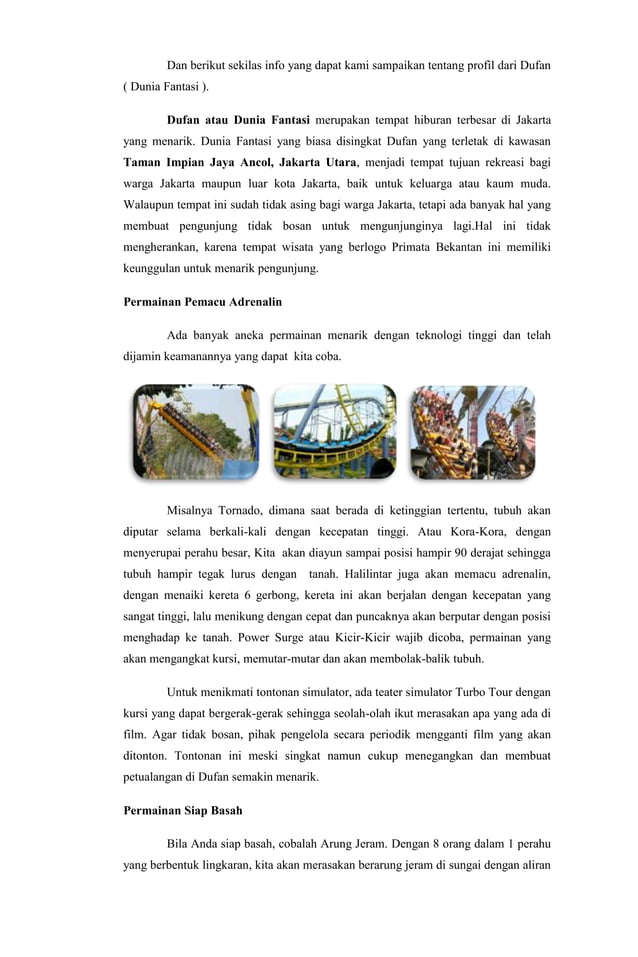 LAPORAN KARYA WISATA - Jakarta | DOCX