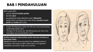 Laporan kasus bels palsy di uptd puskesmas | PDF