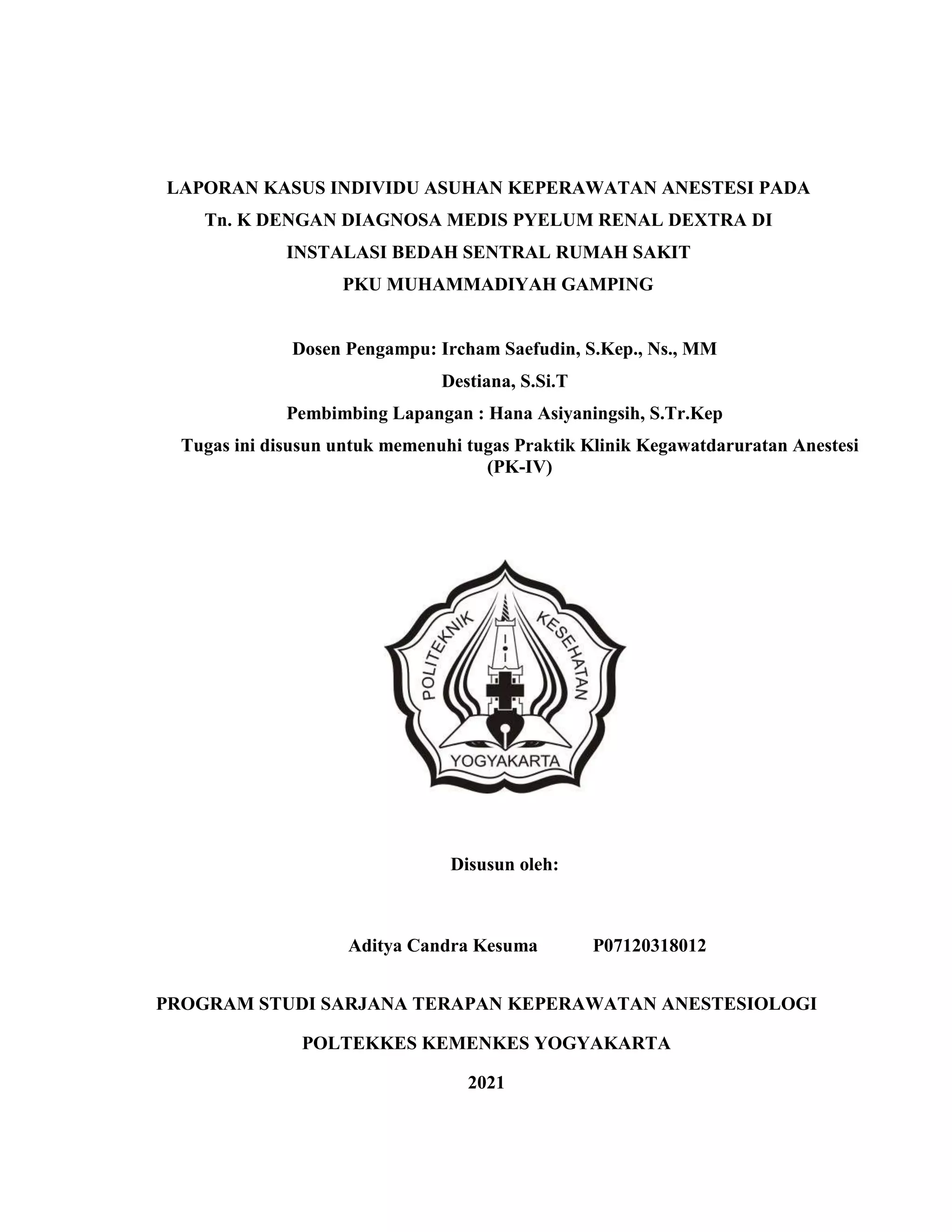 LAPORAN KASUS INDIVIDU ASUHAN KEPERAWATAN ANESTESI minggu ke 2 (1).docx