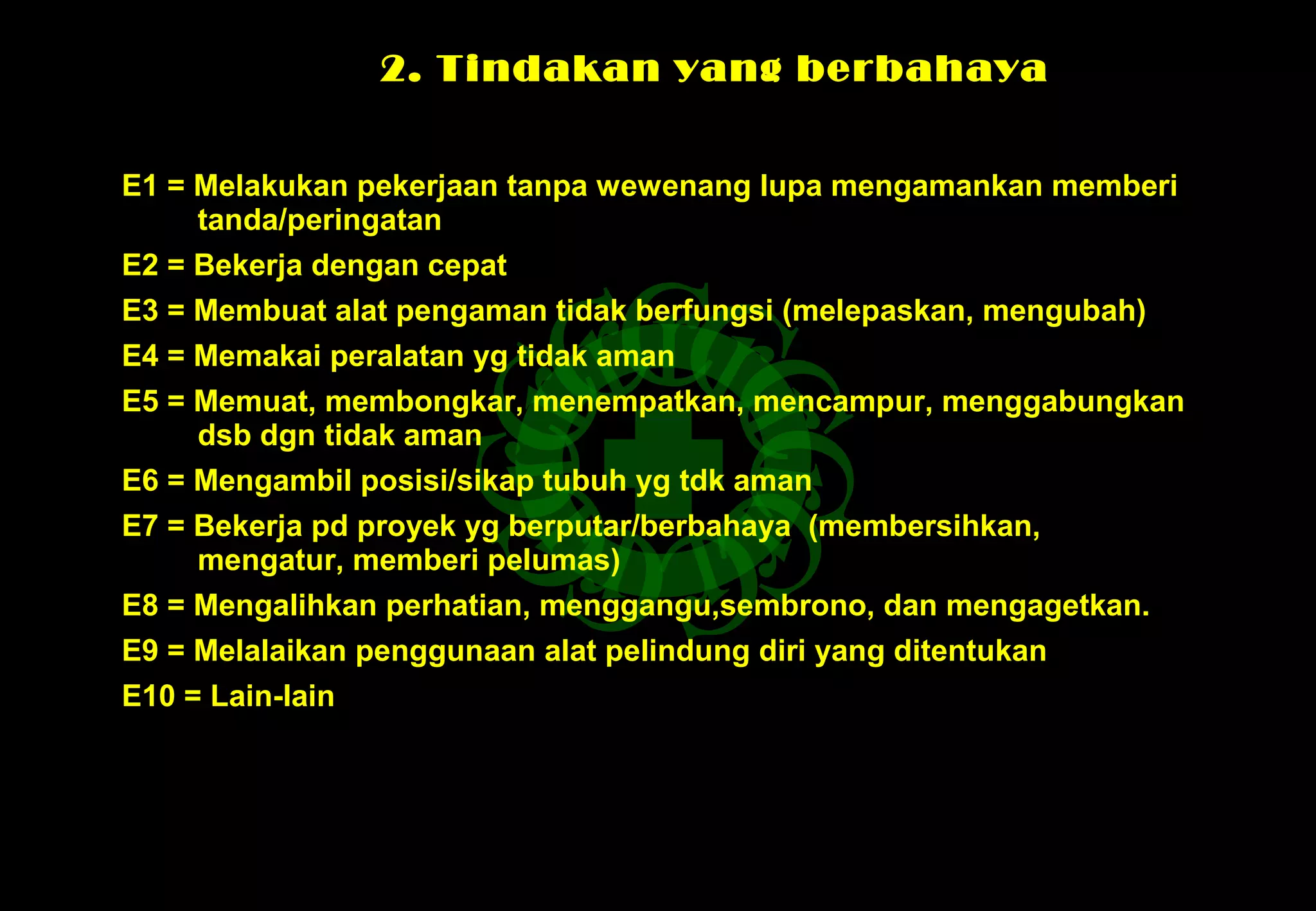 Laporan kecelakaan kerja | PPT